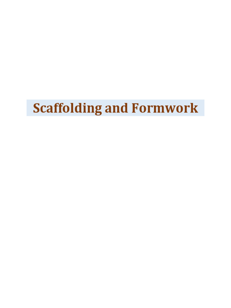 Scaffolding, Formwork | PDF | Scaffolding | Plywood