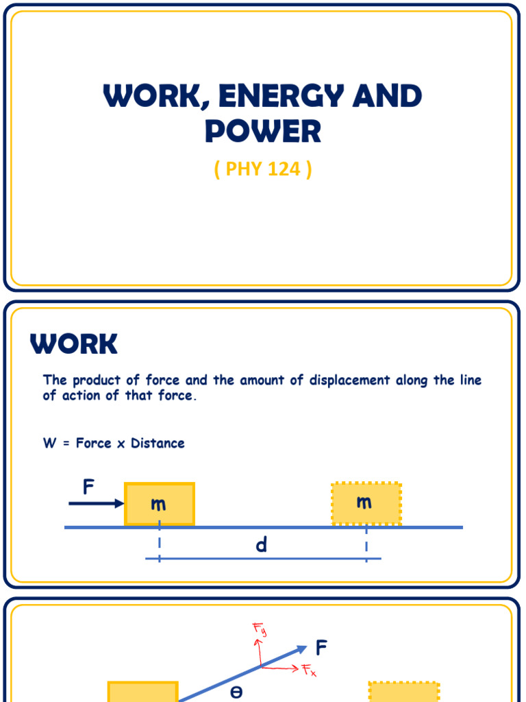 WORK ENERGY AND POWER Solution | Download Free PDF | Force | Potential Energy