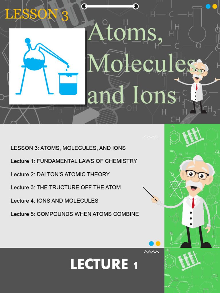 General Chemistry Lesson 3 | PDF | Ion | Chemical Compounds