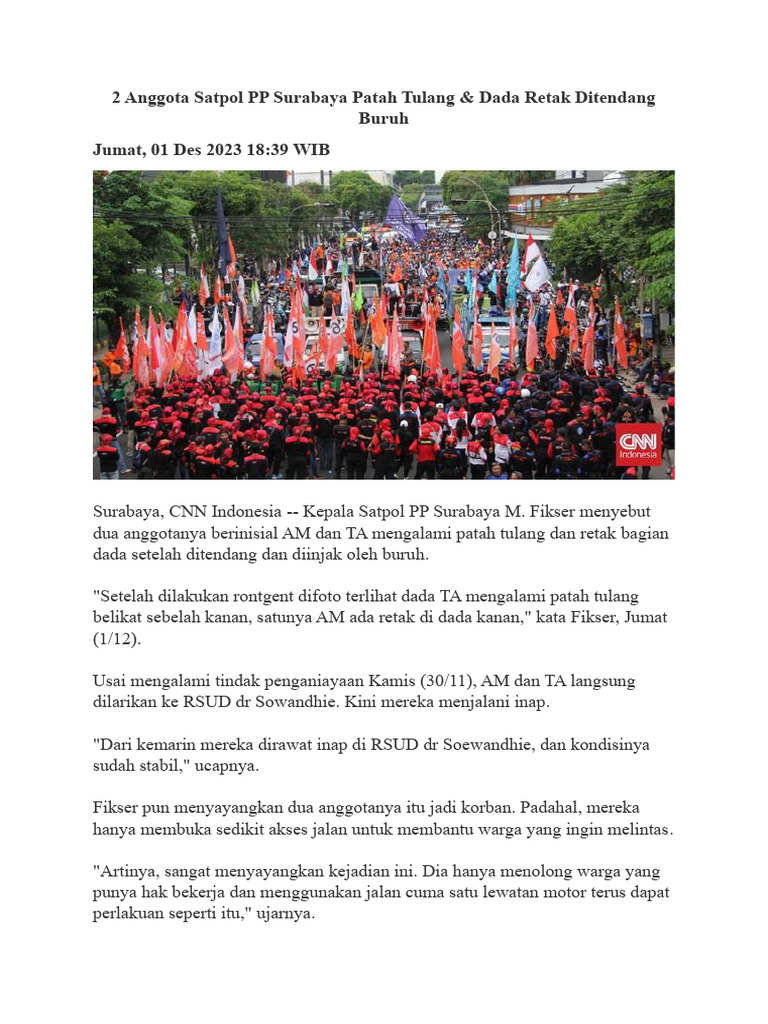 TUGAS ANALISIS BERITA | PDF