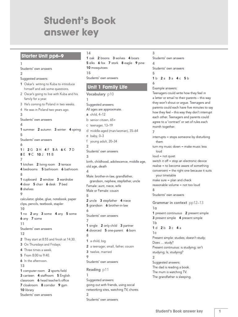 Checkpoint A2 B1 SB Answer Key | PDF | Sherlock Holmes | English Language