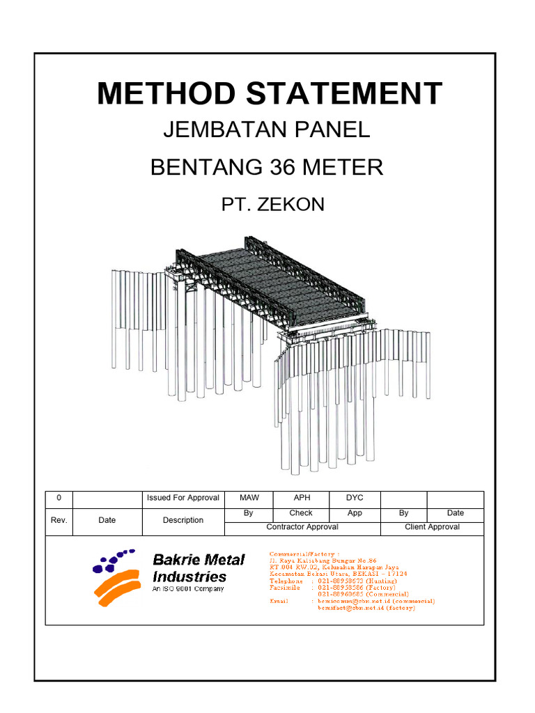 Method Statement TSR 36 Rui-1 | PDF