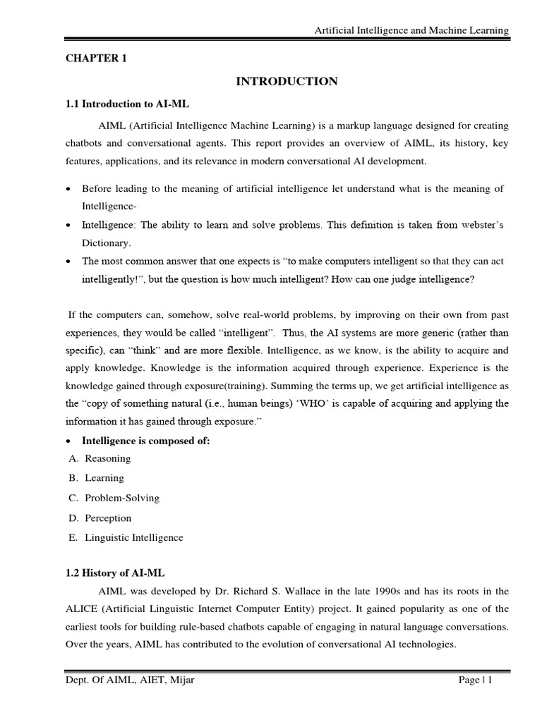 Aiml Final Report | PDF | Python (Programming Language) | Linear Regression Aiml Final Report | PDF | Python (Programming Language) | Linear Regression