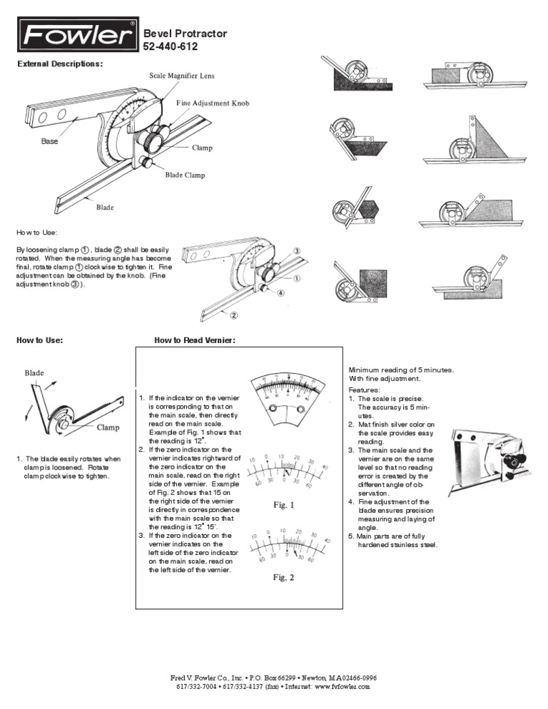 Bevel Protractor Pdf Scientific Observation Nature