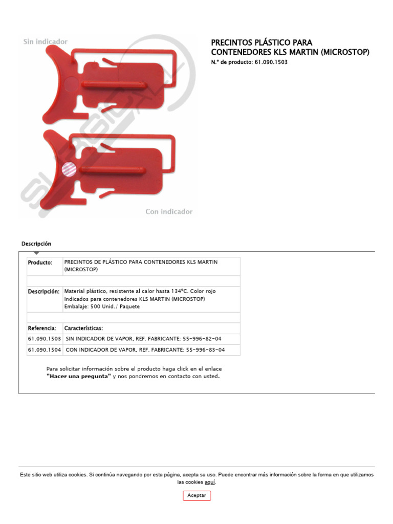 Precintos Contenedores KLS Martin (Microstop) - Surgicall | PDF