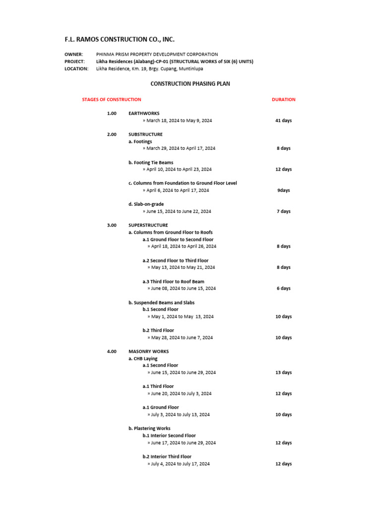 Phasing Plan | PDF | Building Engineering | Building