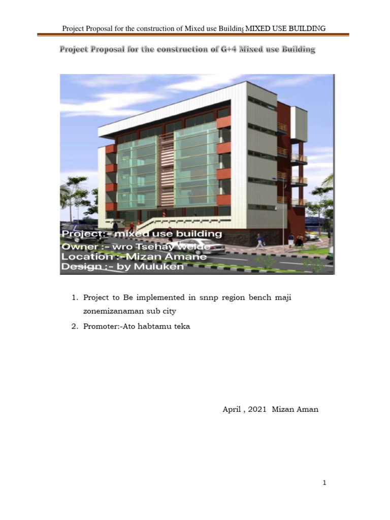 Project - Proposal - For - The - Construction - of Habtamu Building ...