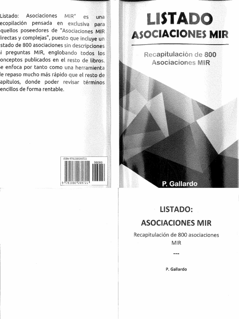 Listado Asociaciones Mir. Recapitulacion de 800 Asociaciones Mir (1) | PDF
