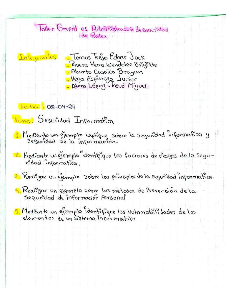 Trabajo Grupal 01 | PDF