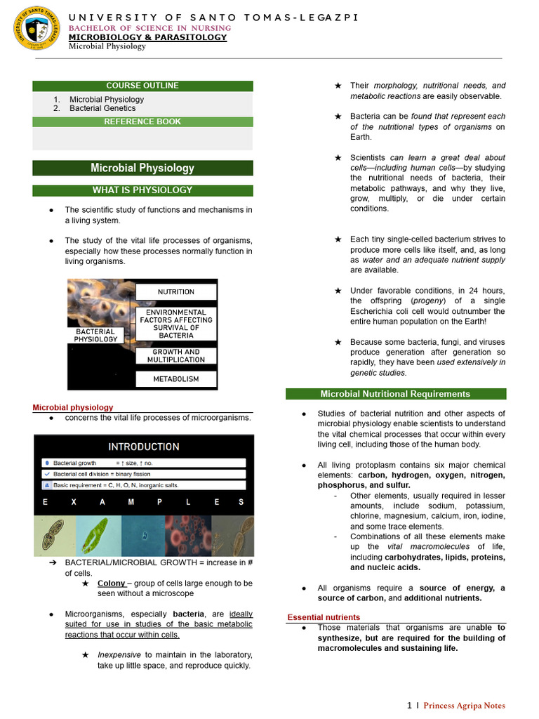 MICROPARA - Microbial Physiology & Bacterial Genetics | PDF | Mutation | Bacteriophage