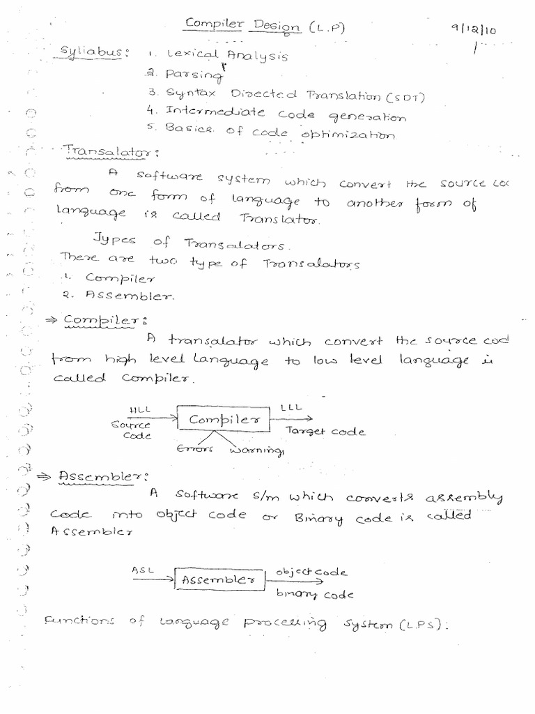 Lec-1 Phases of Compiler - 14422914 - 2024 - 03 - 03 - 19 - 27 | PDF