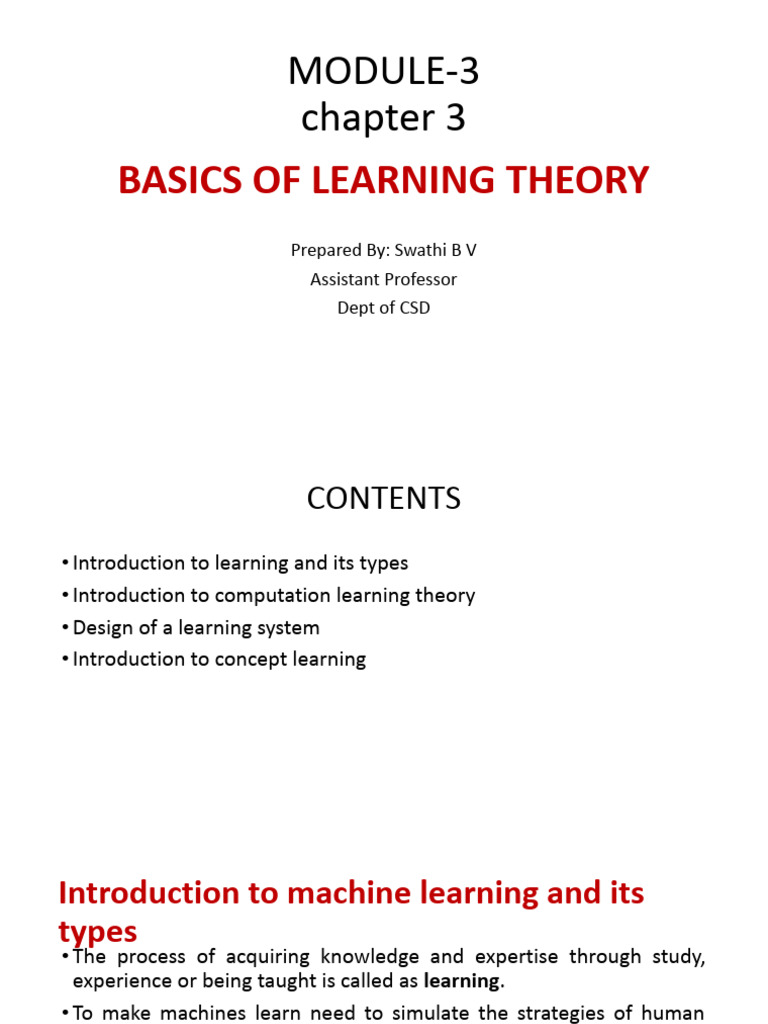 21CS54 Aiml Module3 PPT | PDF | Linear Regression | Dependent And Independent Variables