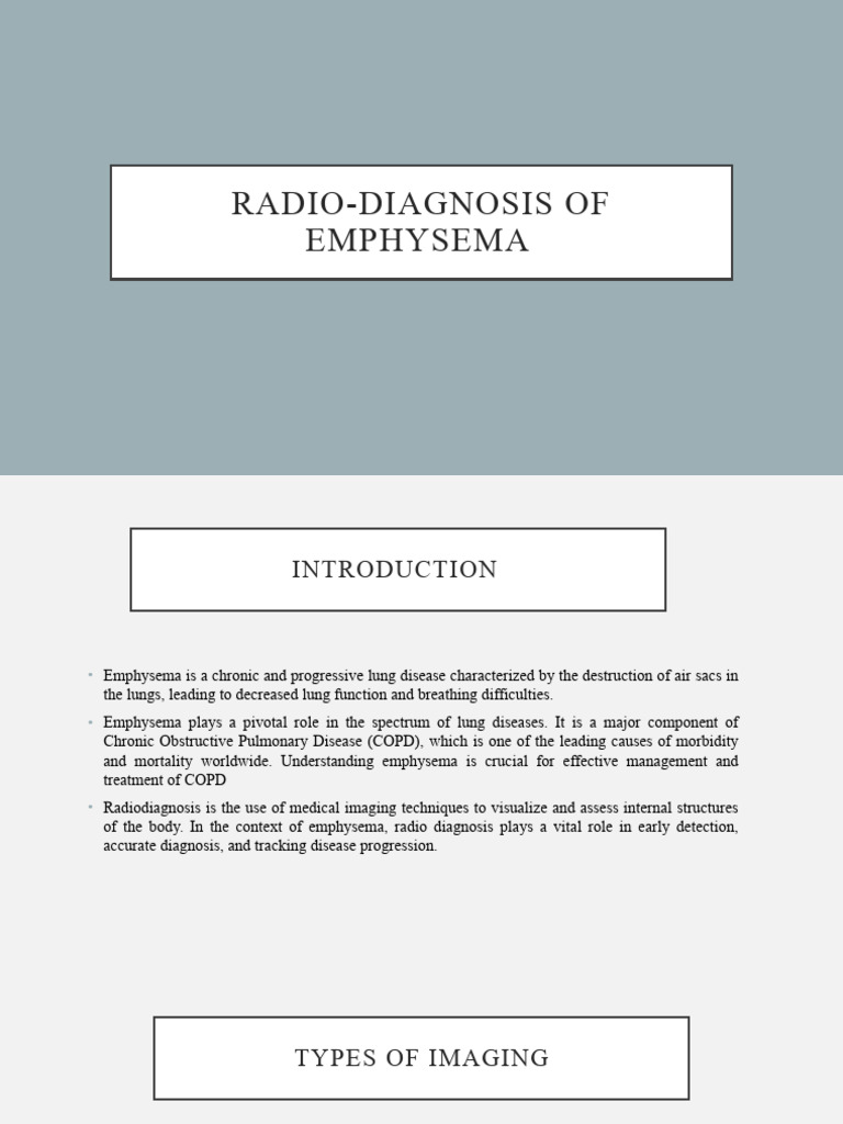 Radiodiagnosis of Emphysema | PDF | Ct Scan | Chronic Obstructive ...