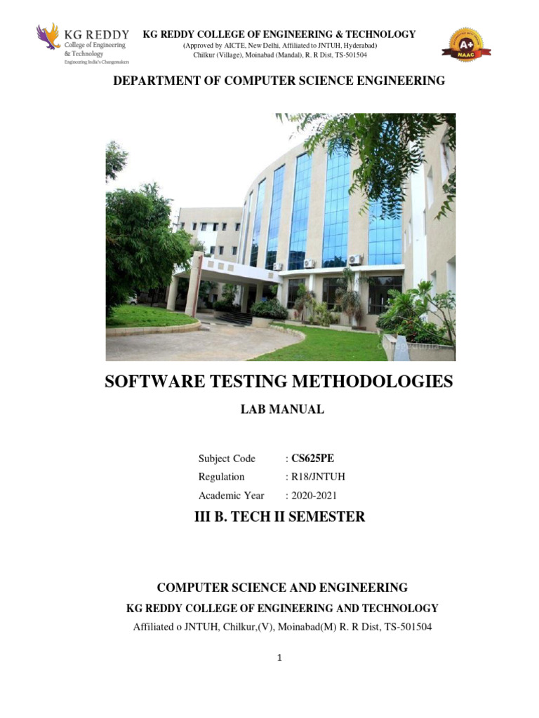 STM Lab Manual | PDF | Databases | Software Testing