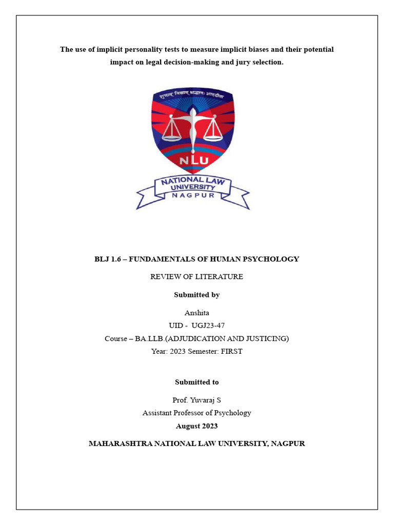 Anshita Final Project of Psychology | PDF | Decision Making | Attitude ...