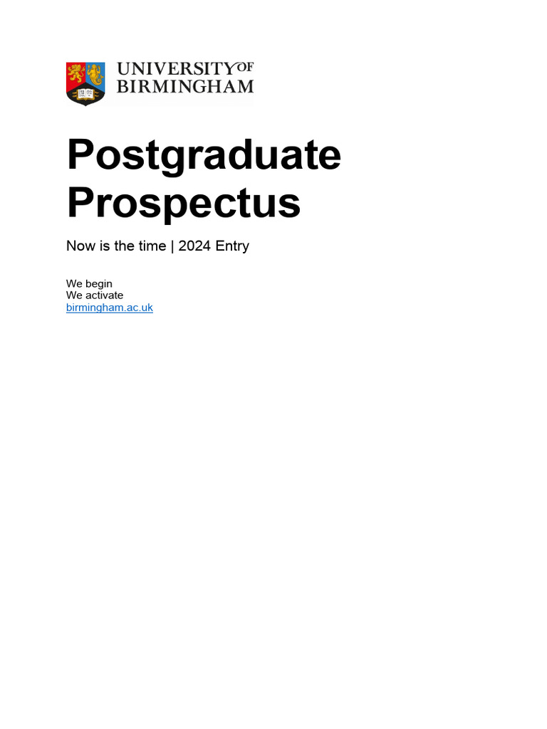 Postgraduate Prospectus 2024 Accessible Document | PDF | Academic ...
