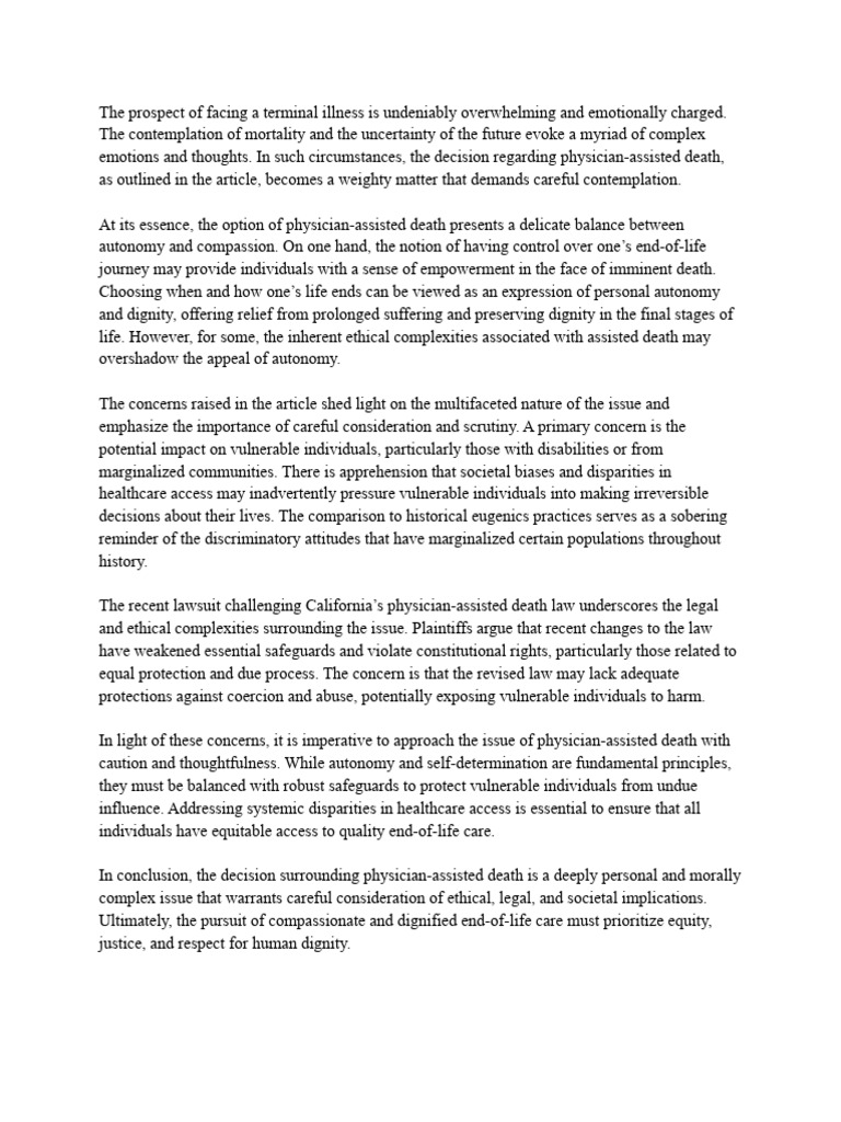 Document | PDF | Autonomy | Dignity