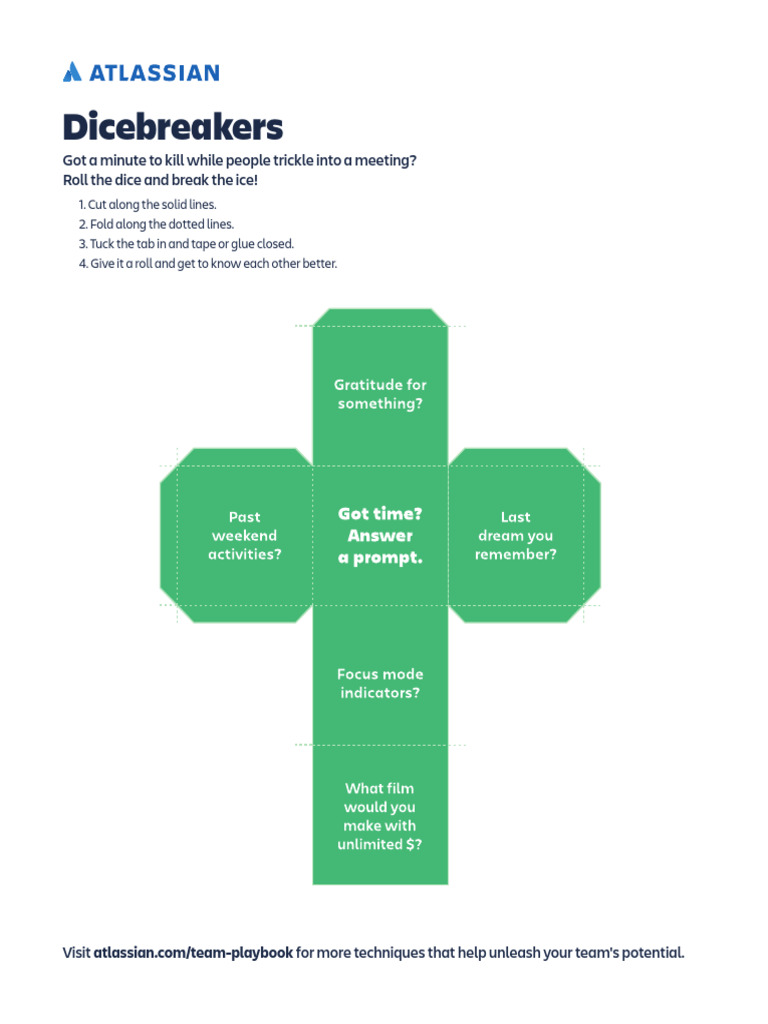 Icebreaker Dice | PDF | Home & Garden