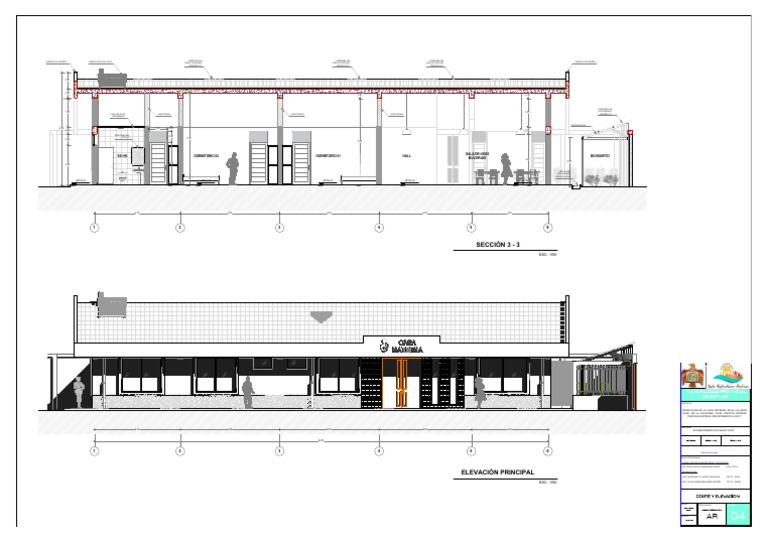 1.plano de Arquitectura-Ar-05 Secciones y Elevaciones | PDF