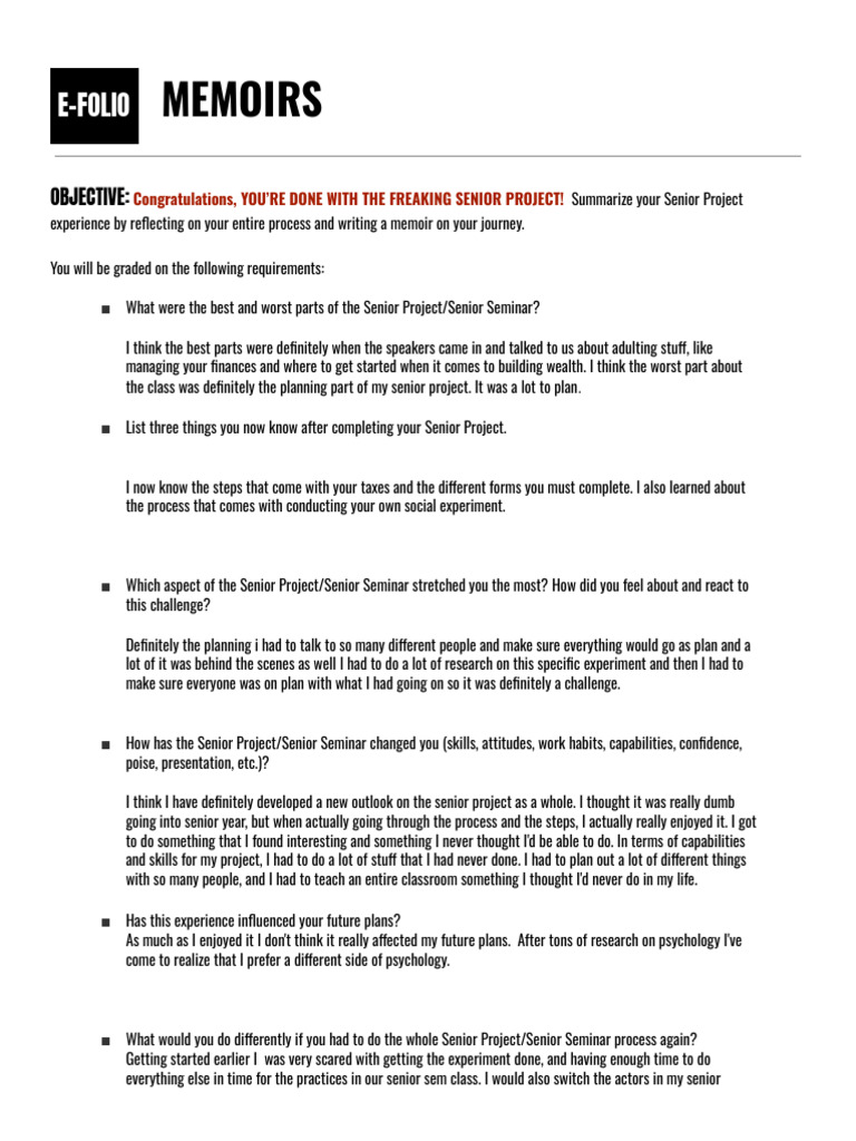 Memoir | PDF | Behavior Modification | Cognitive Science