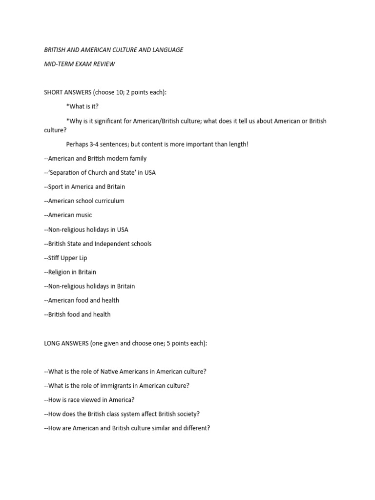 Mid Term Review | PDF | Sports & Recreation | Social Science