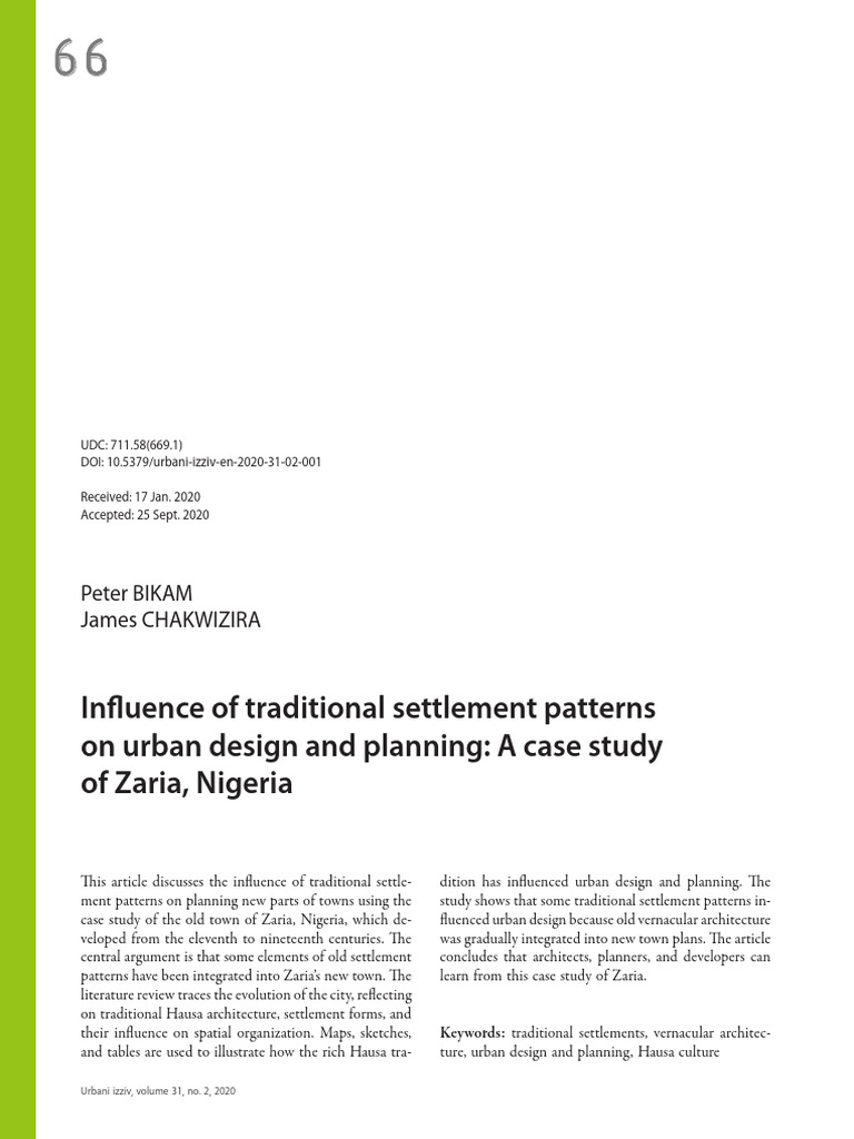 Patrones Urbanos Zari Nigeria | PDF | Urban Design | Building