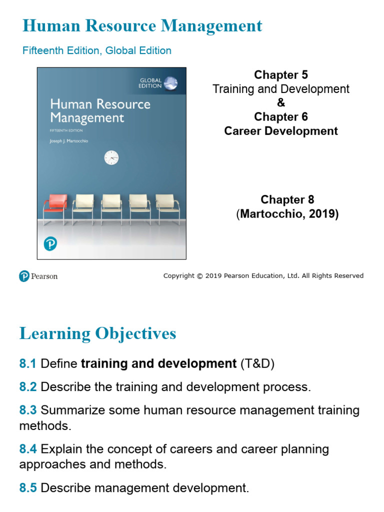 Chapter 5 - T&D and Chapter 6 Career Development | PDF | Employment | Social Psychology