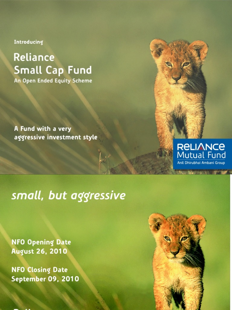 Reliance Mutual Fund Reliance Small Cap Fund: Presents | Download Free ...