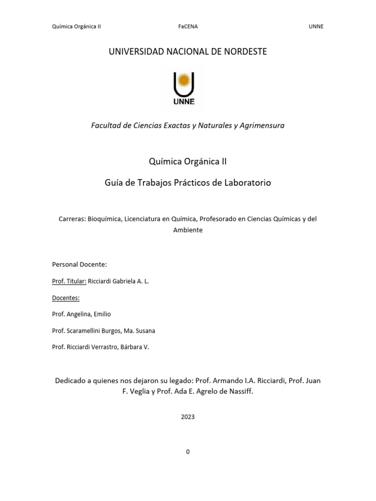 Guía de Laboratorios - 2023 Versión G.final | PDF | Ester | Cromatografía