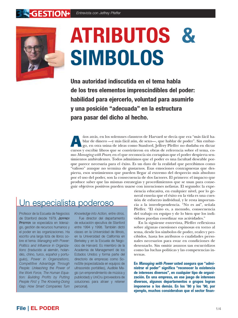 Poder y Estrategia Organizacional | PDF | Gestión de recursos humanos | Business