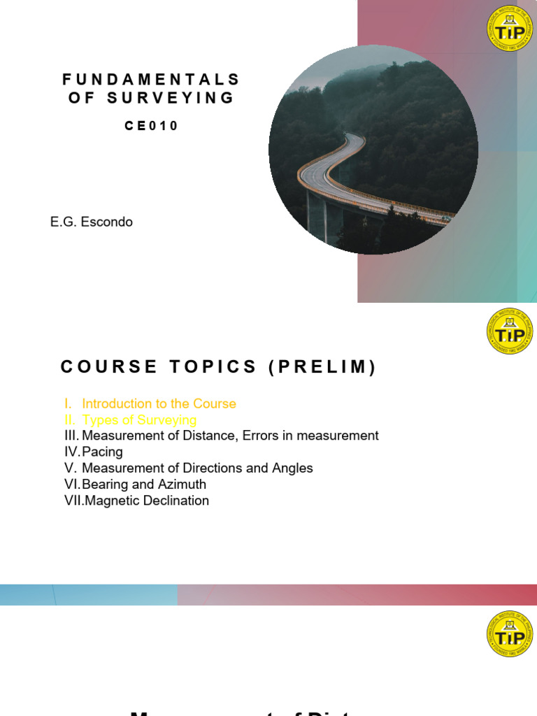 Surveying Fundamentals and Techniques | PDF | Surveying | Global ...