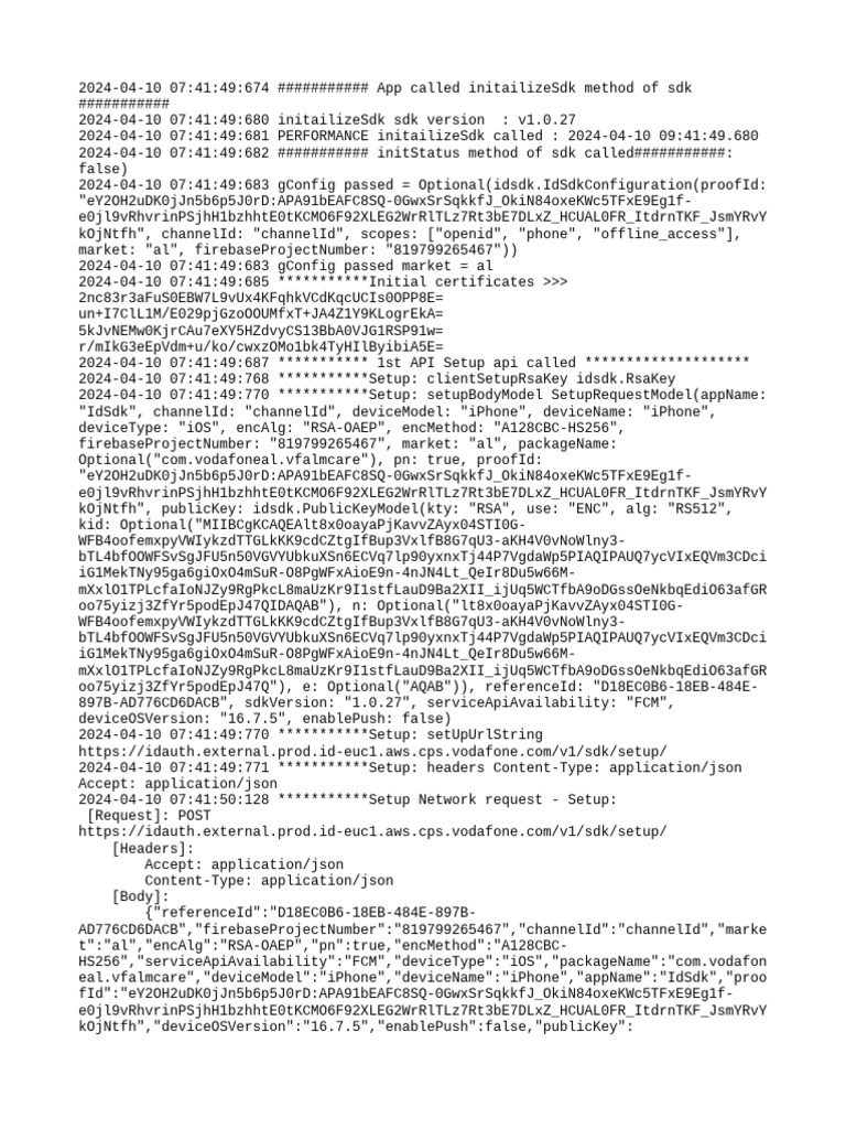 IdSdkLogs | PDF | Secure Communication | Software