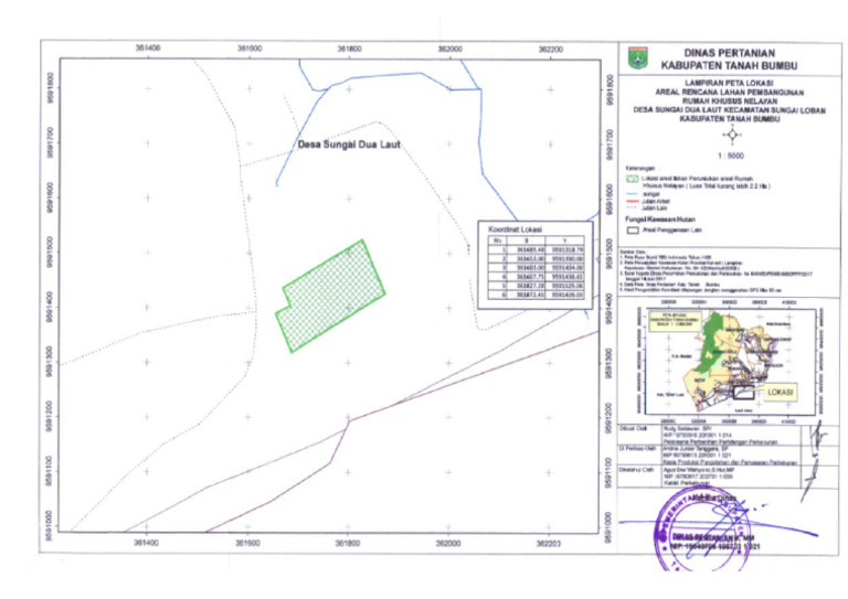 Peta Sungai Dua Laut | PDF