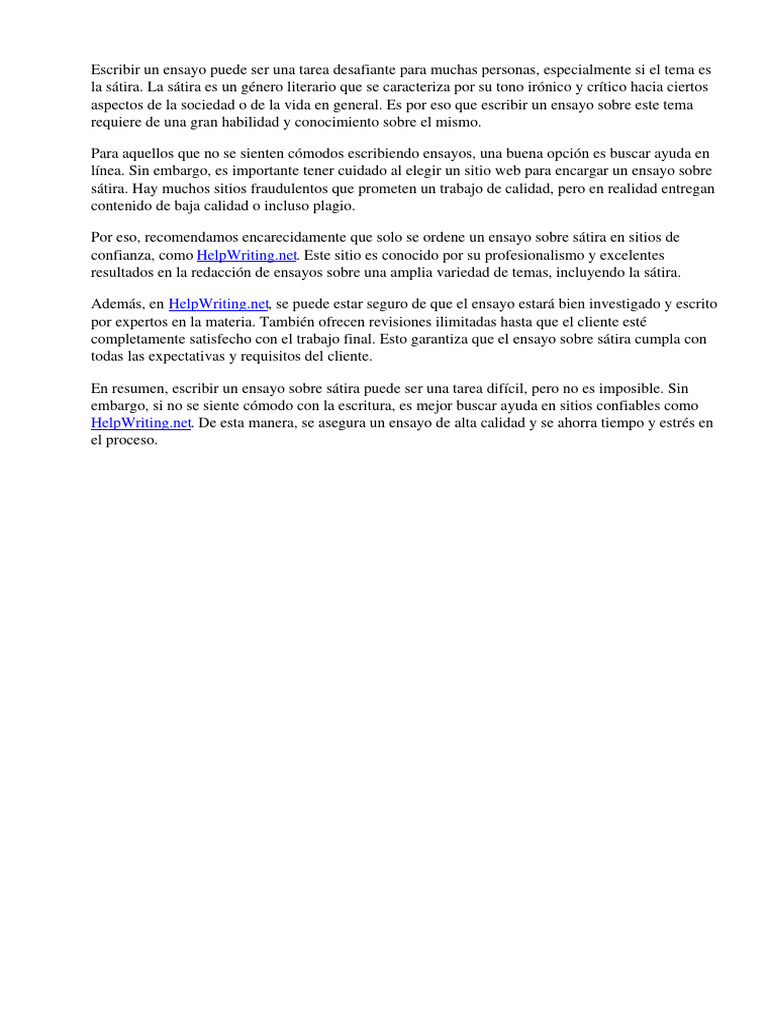 Ensayos Sobre La Sátira | PDF | Scribd | World Wide Web