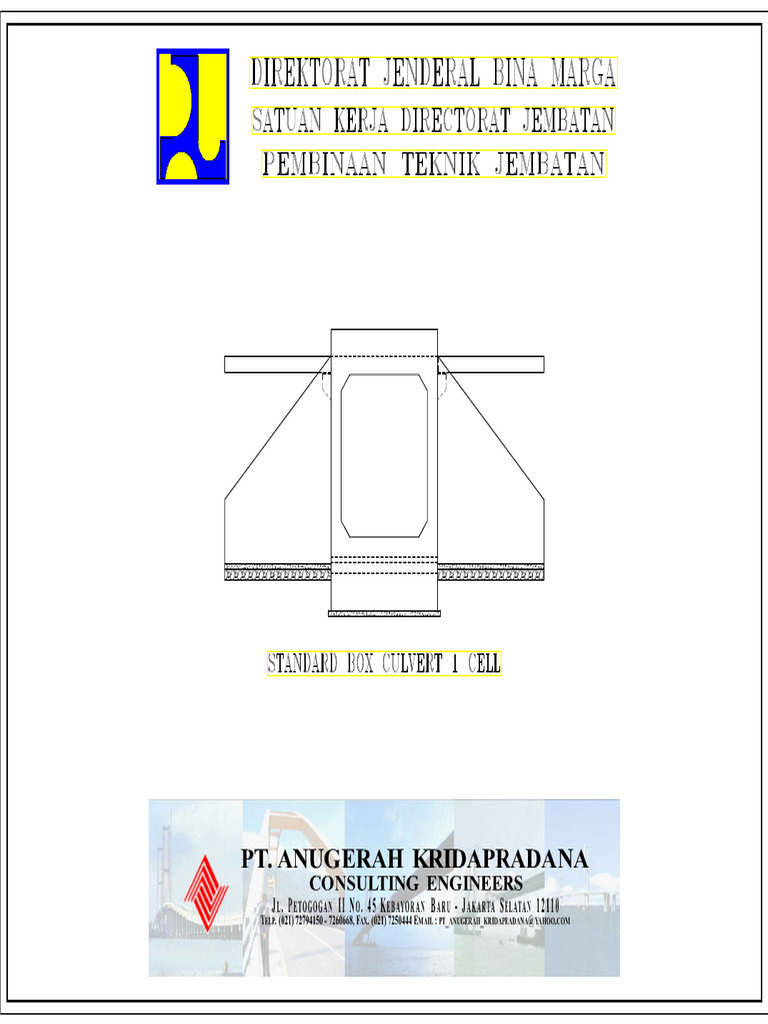 Buku Standard Box Culvert Tipe Single | PDF