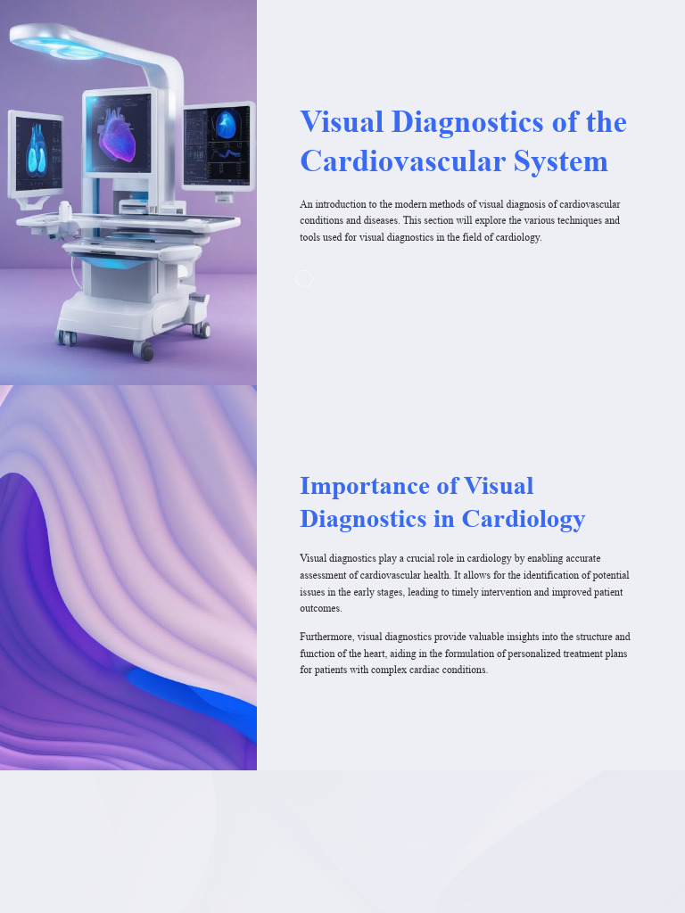 Visual Diagnostics of The Cardiovascular System | PDF | Medical Imaging ...