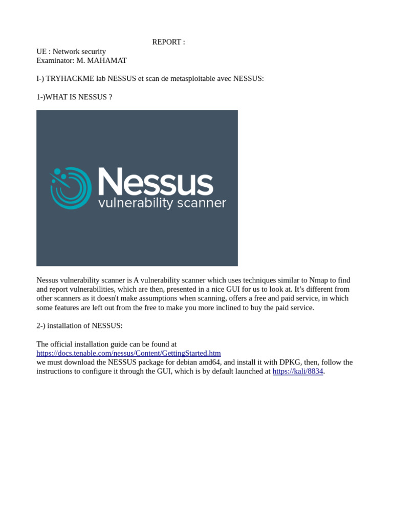 Nessus and OpenVAS Network Scanning Guide | PDF | Computers ...