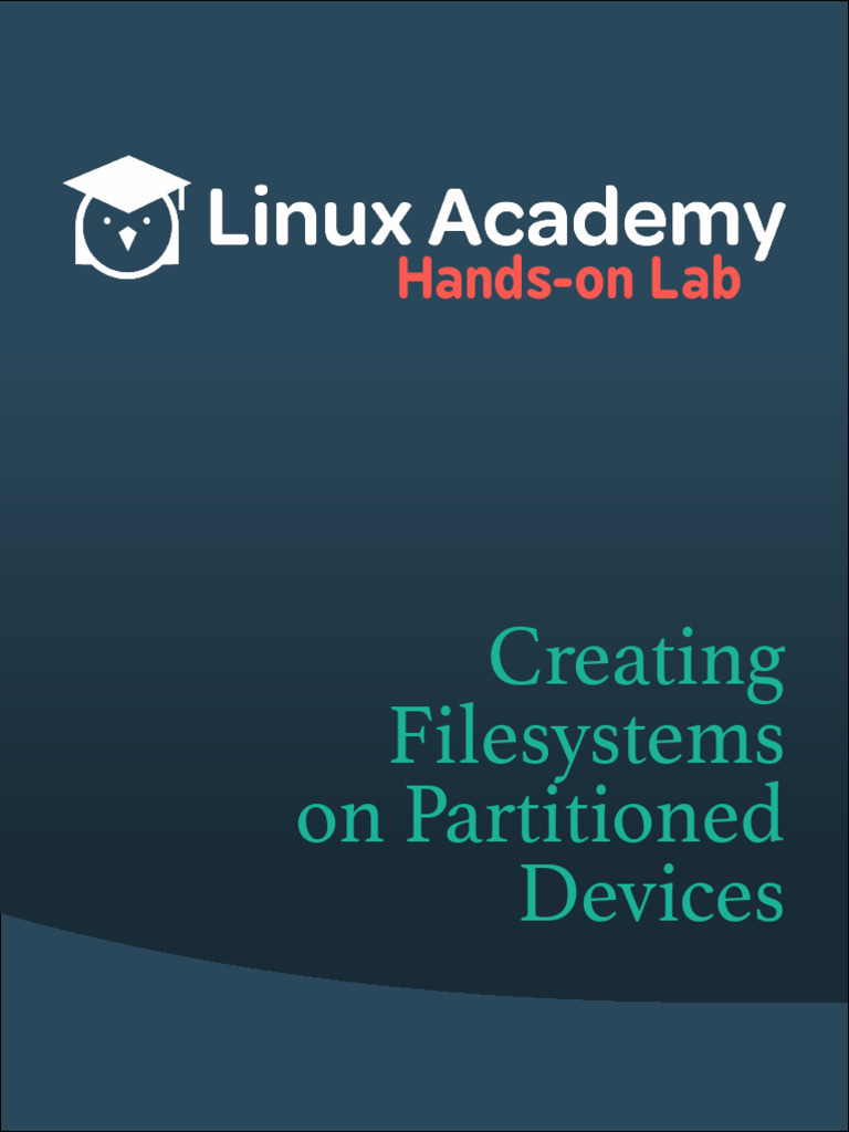 Hands On Lab Creating Filesystems On Partitioned Devices Pdf File