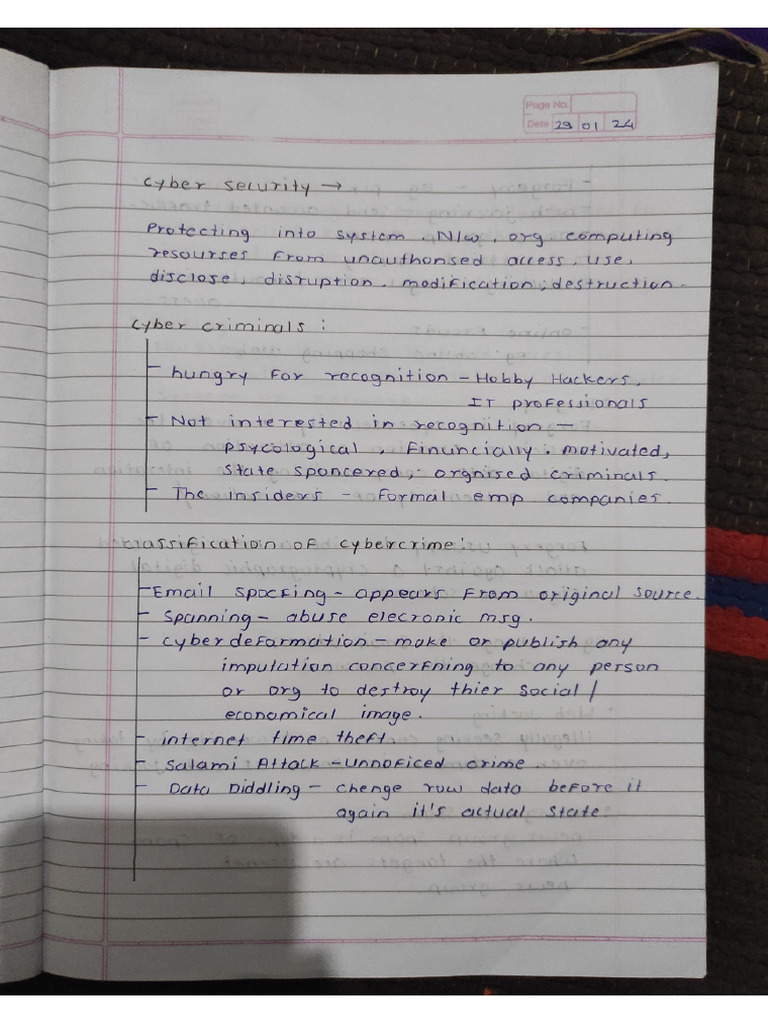 M-Cyber Security Notes | PDF