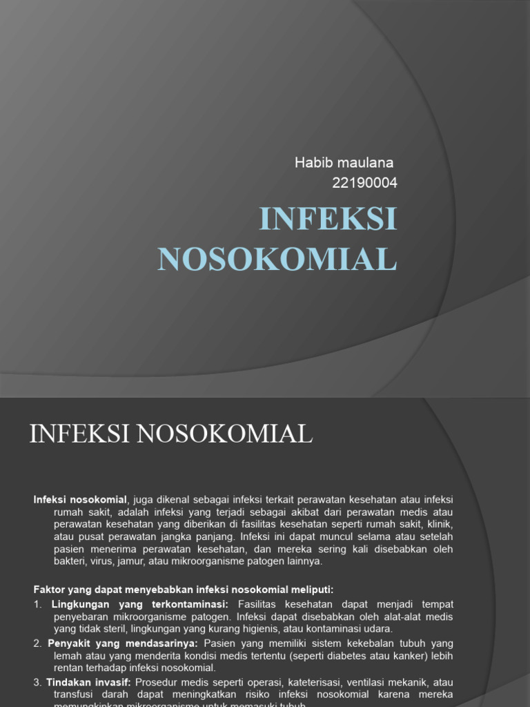 Infeksi Nosokomial | PDF | Pengembangan Diri