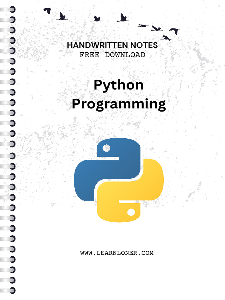 Python-Programming-Hand-wwritten-Notes | PDF