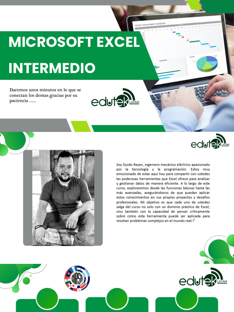 Excel intermedio sesion uno | PDF | Microsoft Excel | Función (Matemáticas)