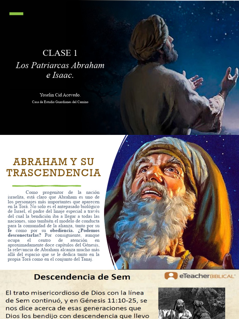 Clase 1 Abraham e Isaac | PDF | Abrahán | Sarah