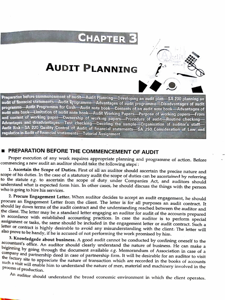 Audit Planning (Unit 2) | PDF | Audit | Financial Audit