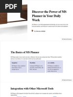 Microsoft Teams Planner Guide | PDF | Microsoft Outlook | Usability