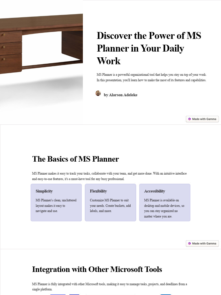 Discover The Power of MS Planner in Your Daily Work | PDF | Microsoft ...