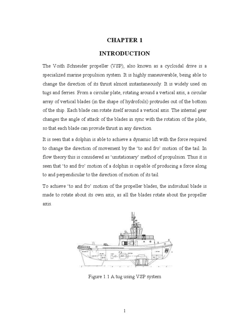 Voith Scheider Preopeller (VSP) | PDF | Propeller | Tugboat