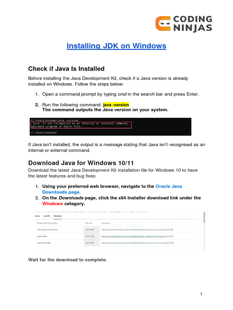 Installation Guide - JAVA-3438 (1) - 3438 | PDF | Java (Programming Language) | Installation ...