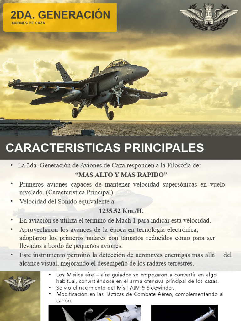 Aviones de Caza: 2da Generación y Avances | PDF | Avión de combate ...