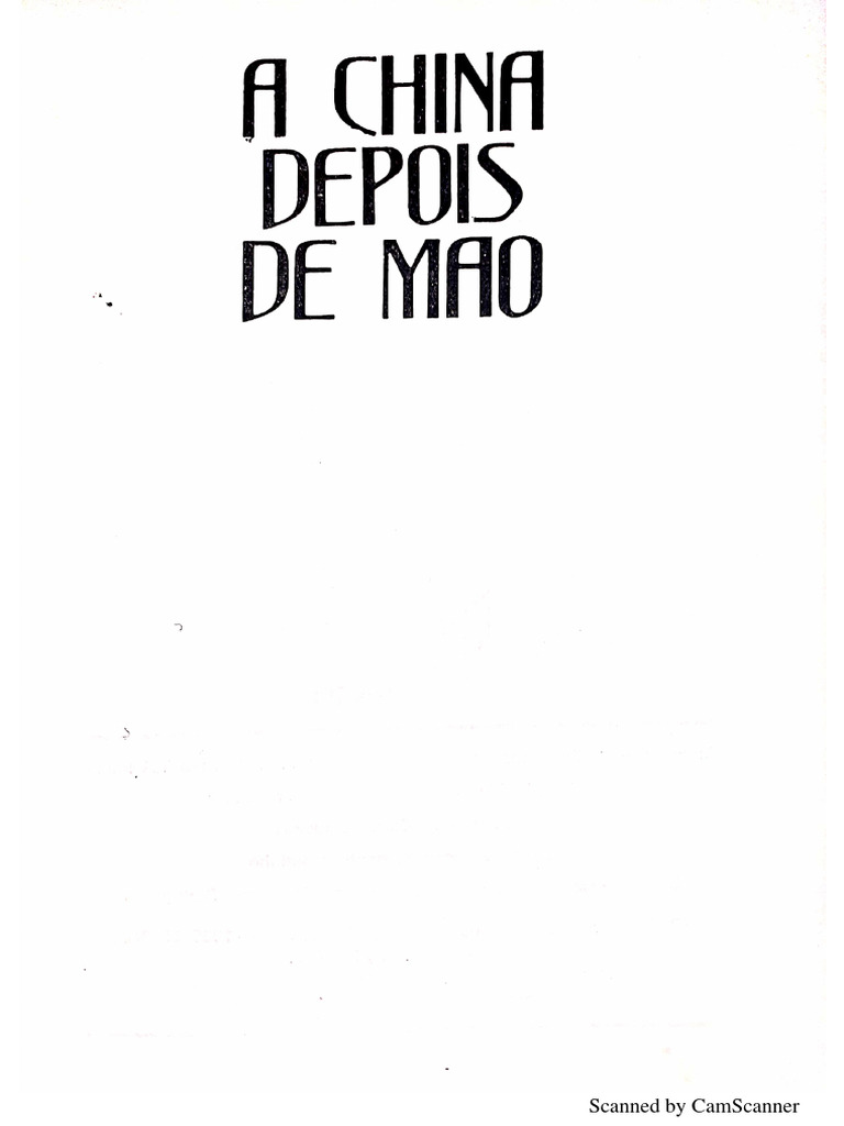 A China Depois de Mao - Charles Bettelheim | PDF